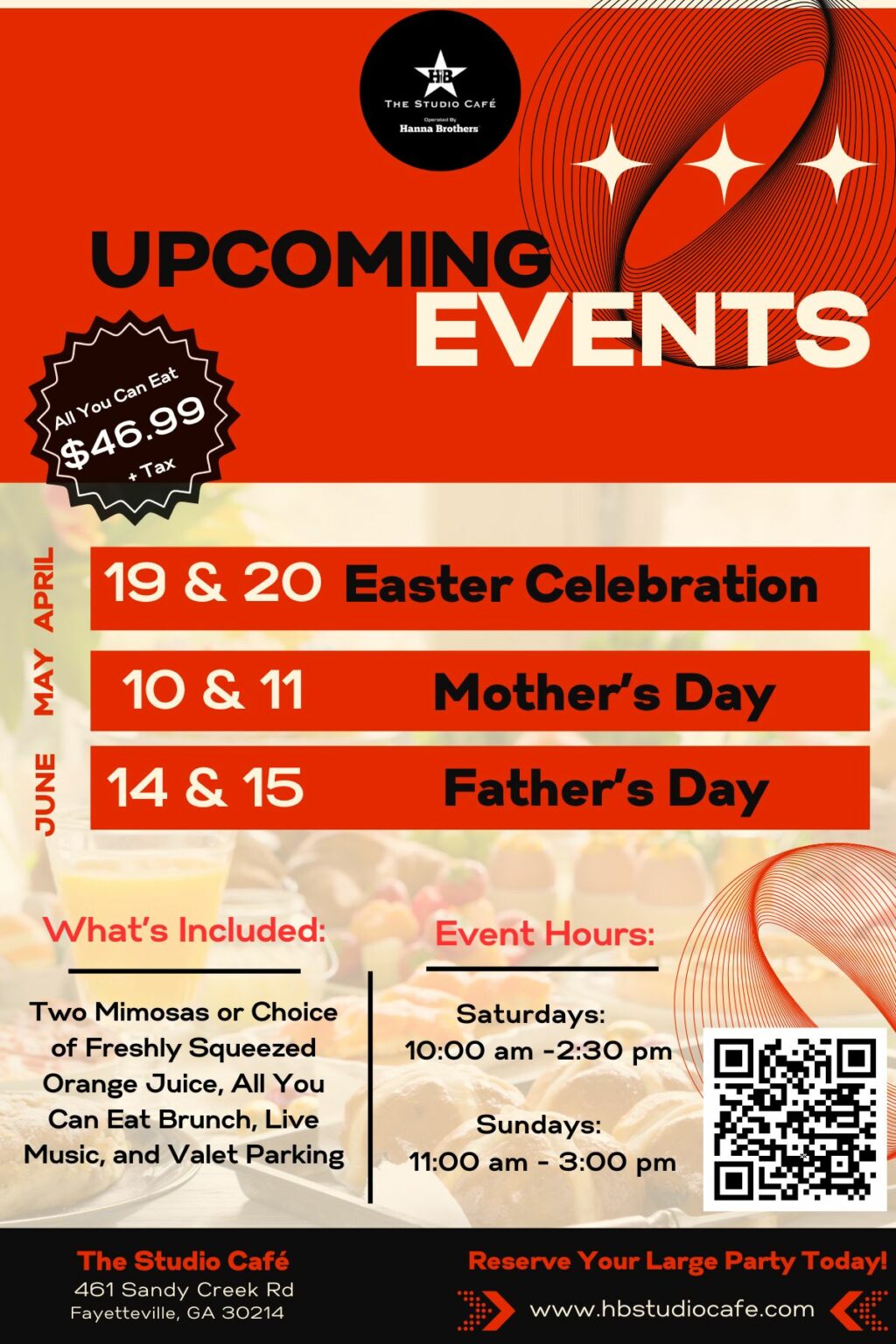 Complete Menu Pricing - The Studio Cafe - Operated by Hanna Brothers