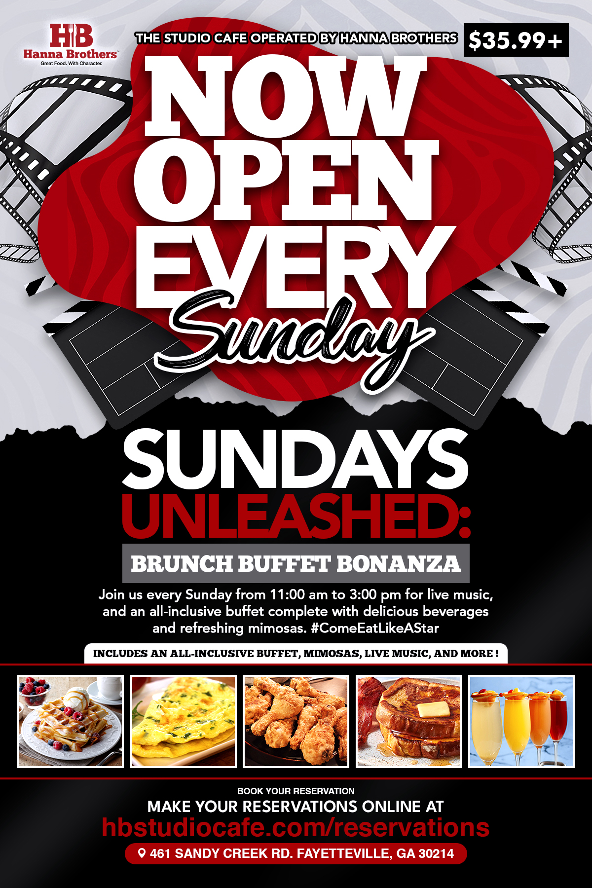 Upcoming Events - The Studio Cafe - Operated by Hanna Brothers