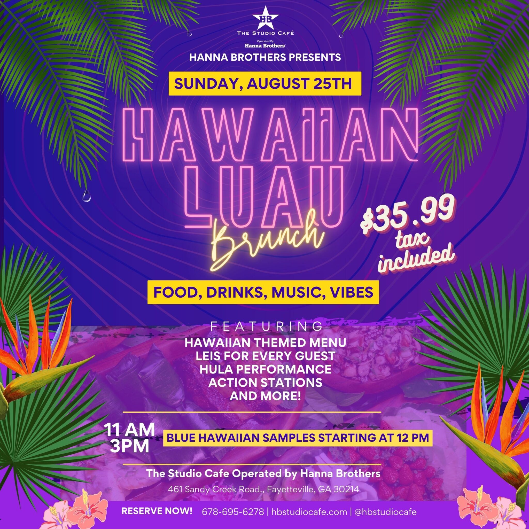 Home - The Studio Cafe - Operated by Hanna Brothers